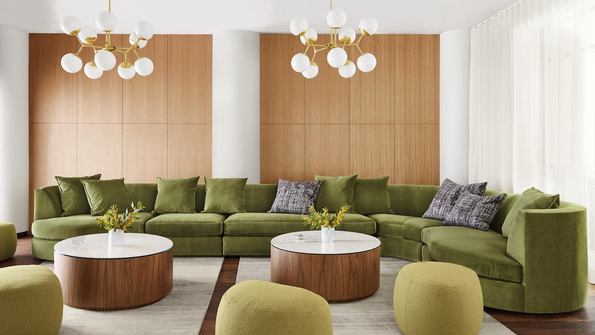 7 soft green pieces to create a more mellow space