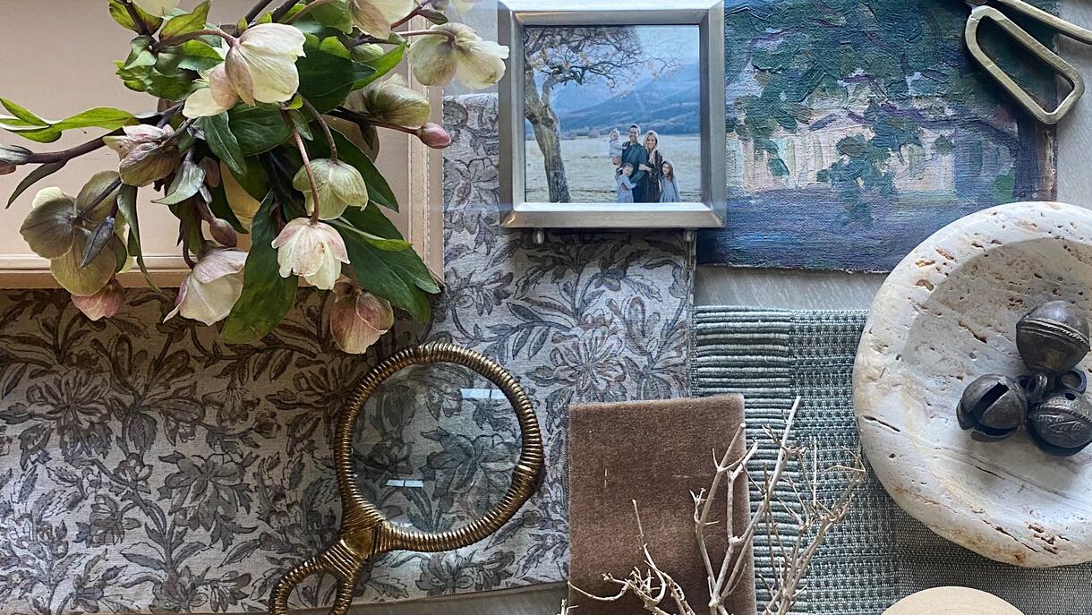 Shea McGee designs her dream room in linens, velvets, leather and stone