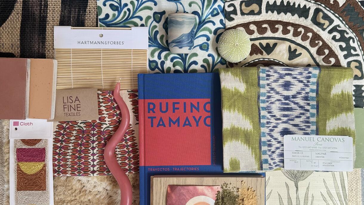 Susan Petrie’s earthy gathering of embroidered suzanis, geometric jute ...