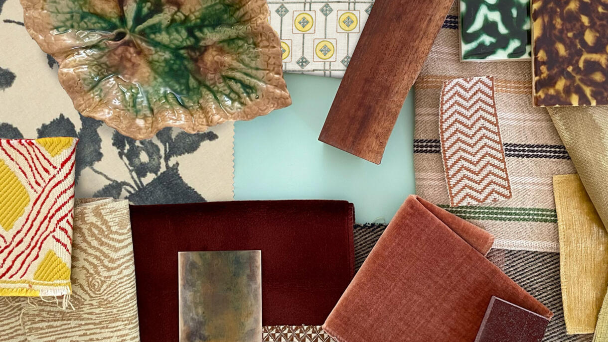 Avery Cox’s glamorous array of chunky corduroy, faux bois fabric and ...