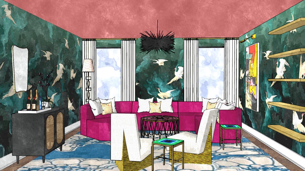 Courtney McLeod sketches us a showstopping room full of High Point ...